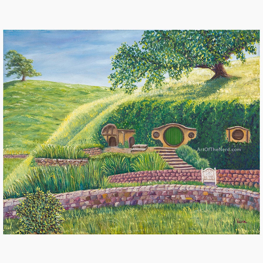 There Lived a Hobbit | Art of the Nerd - Oil Paintings by Kevin Kurz