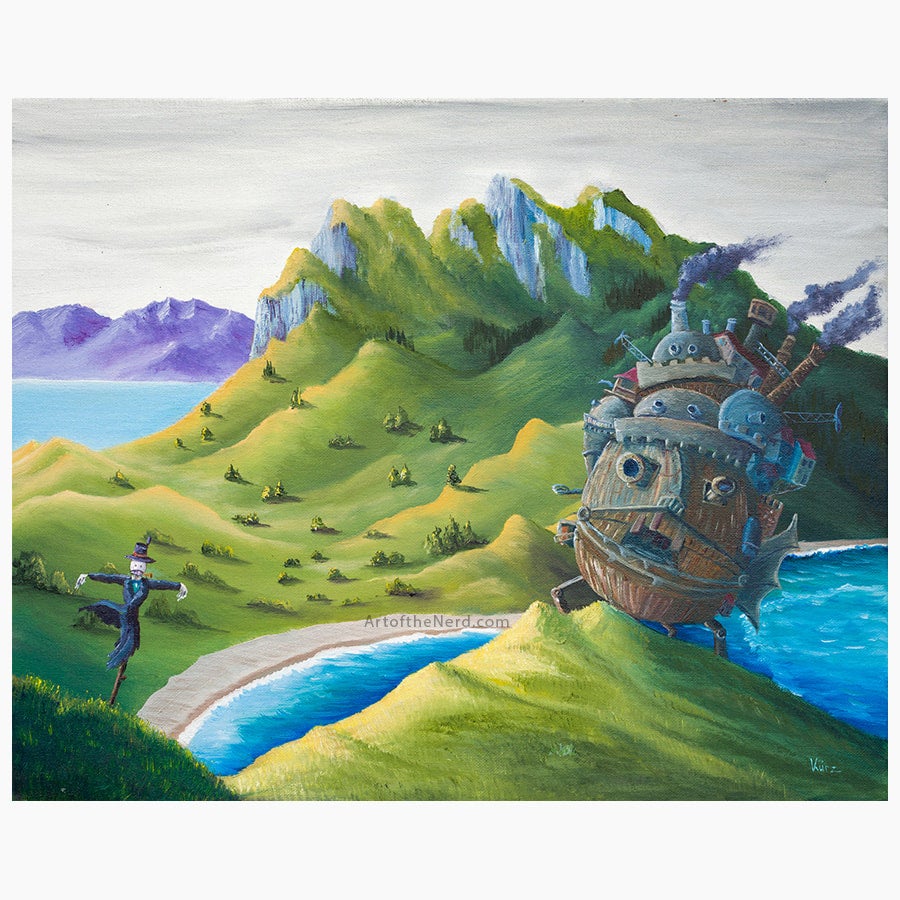 Howl's Moving Castle | Art of the Nerd - Oil Paintings by Kevin Kurz