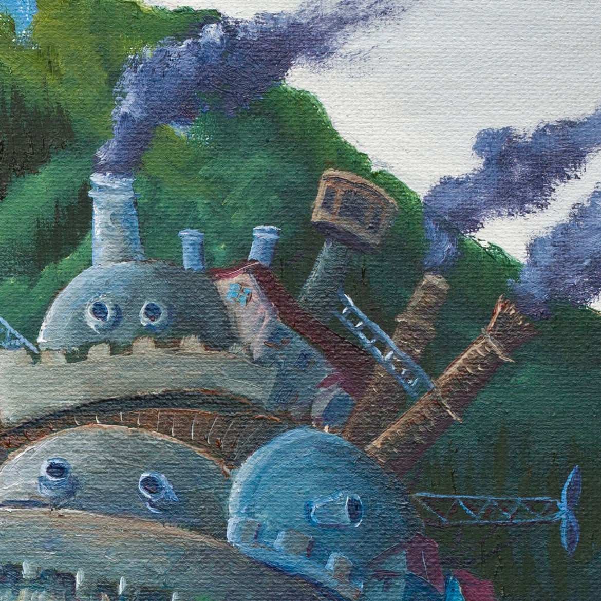 Howl's Moving Castle | Art of the Nerd - Oil Paintings by Kevin Kurz